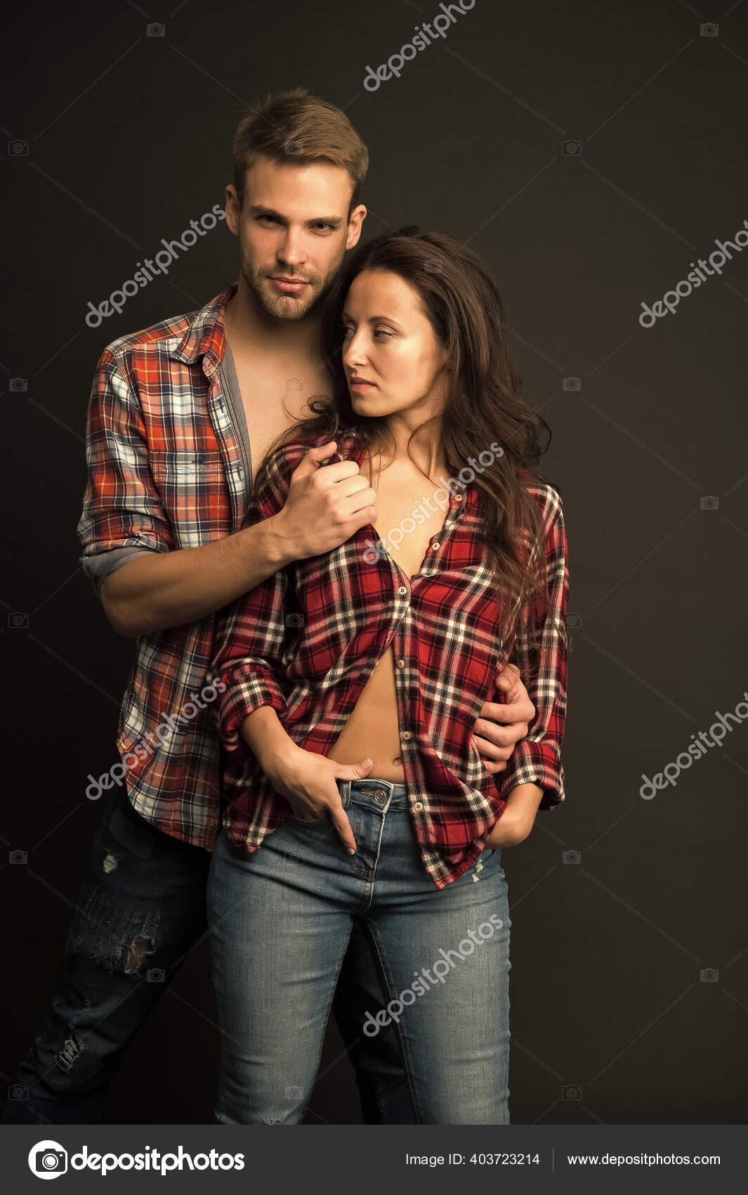 Happy valentines day. Man and girl passionate couple. Couple in love ...