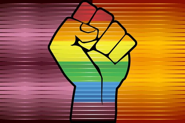 Lgbt Protest Fist Poland Brick Wall Flag Illustration Brick Wall Stock ...