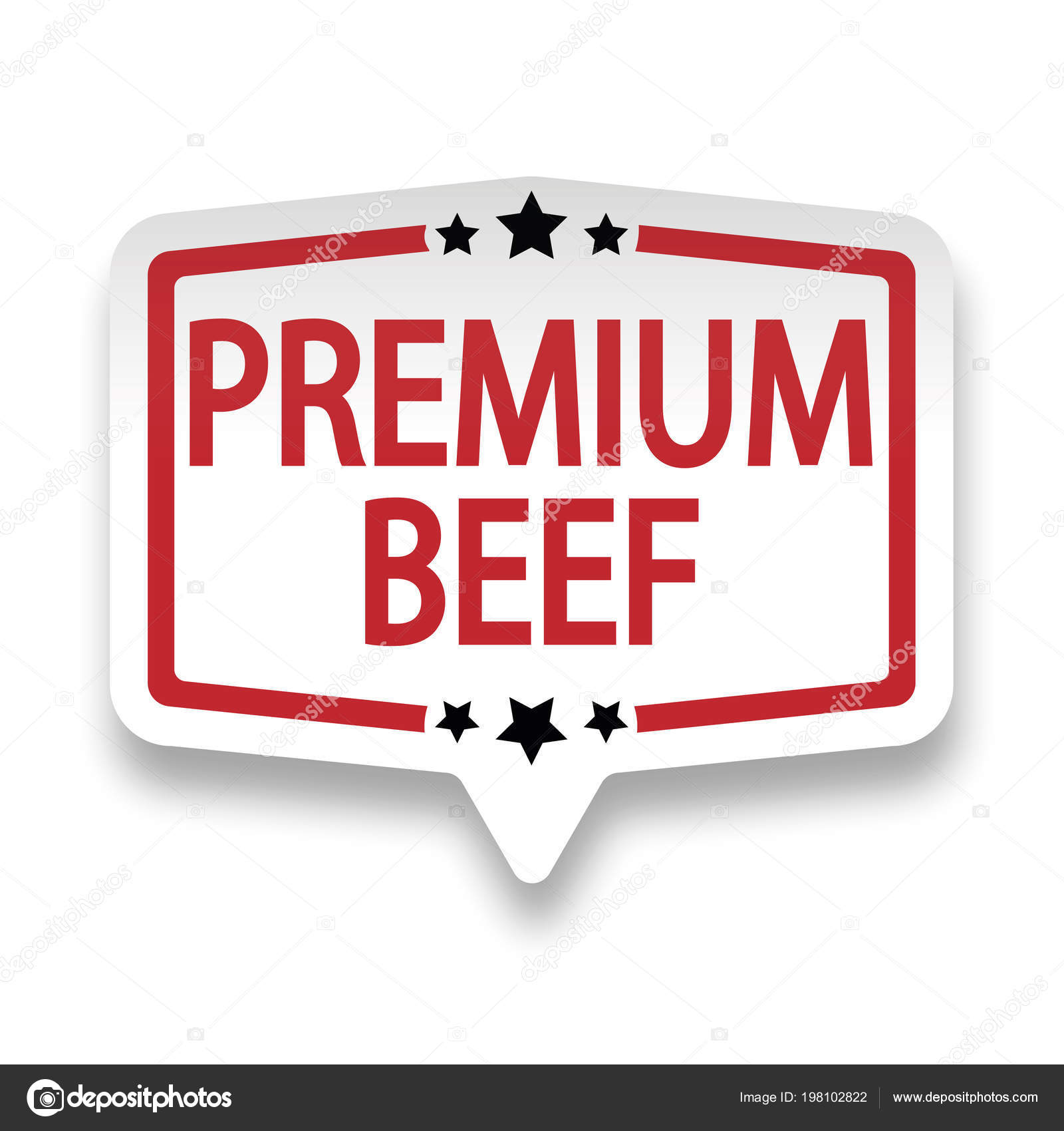 White Lable White Background Shadow Stock Vector by ©drnn 198102822