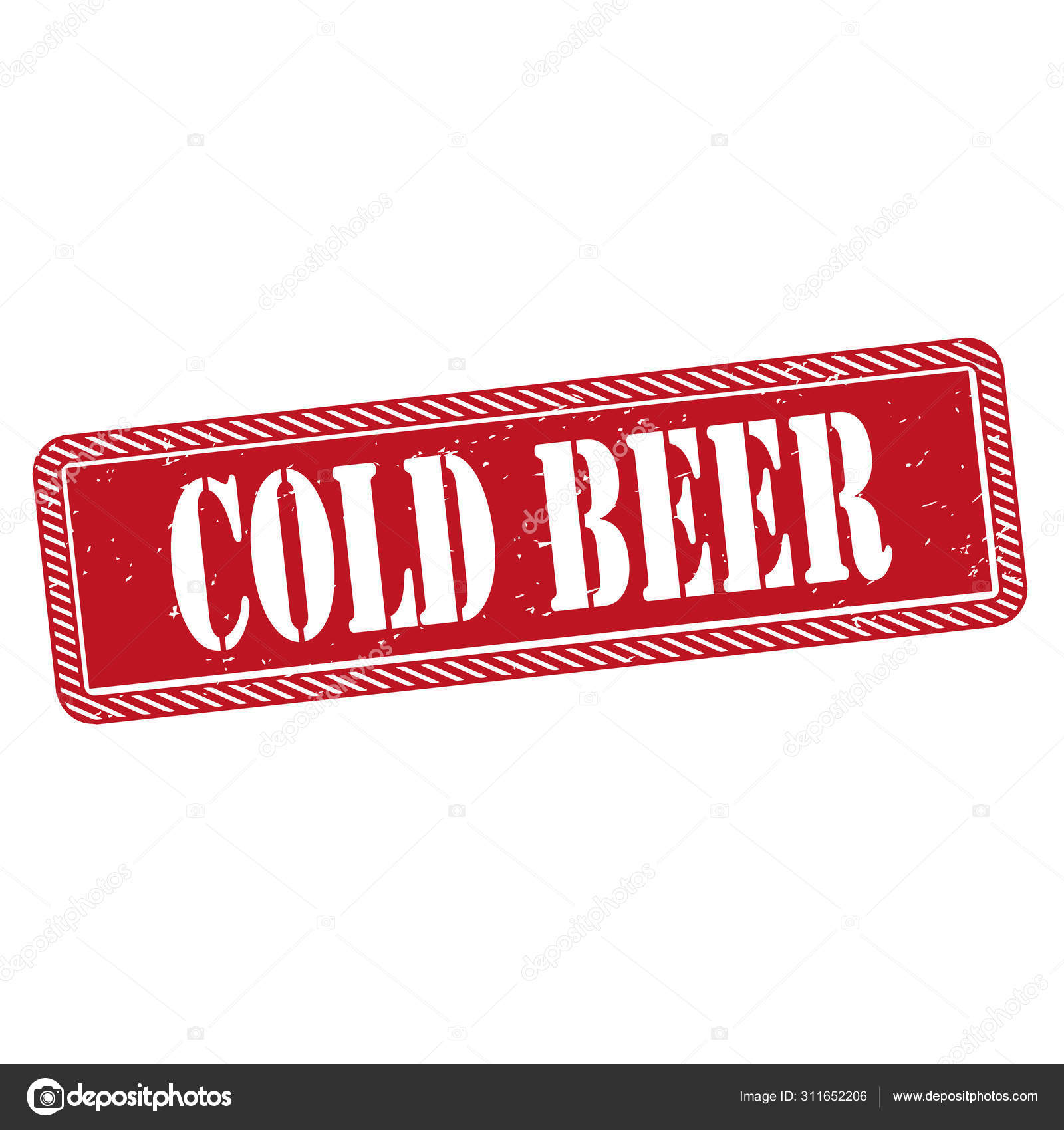 Cold Beer square Rubber Stamp on a white background Stock Vector by ...