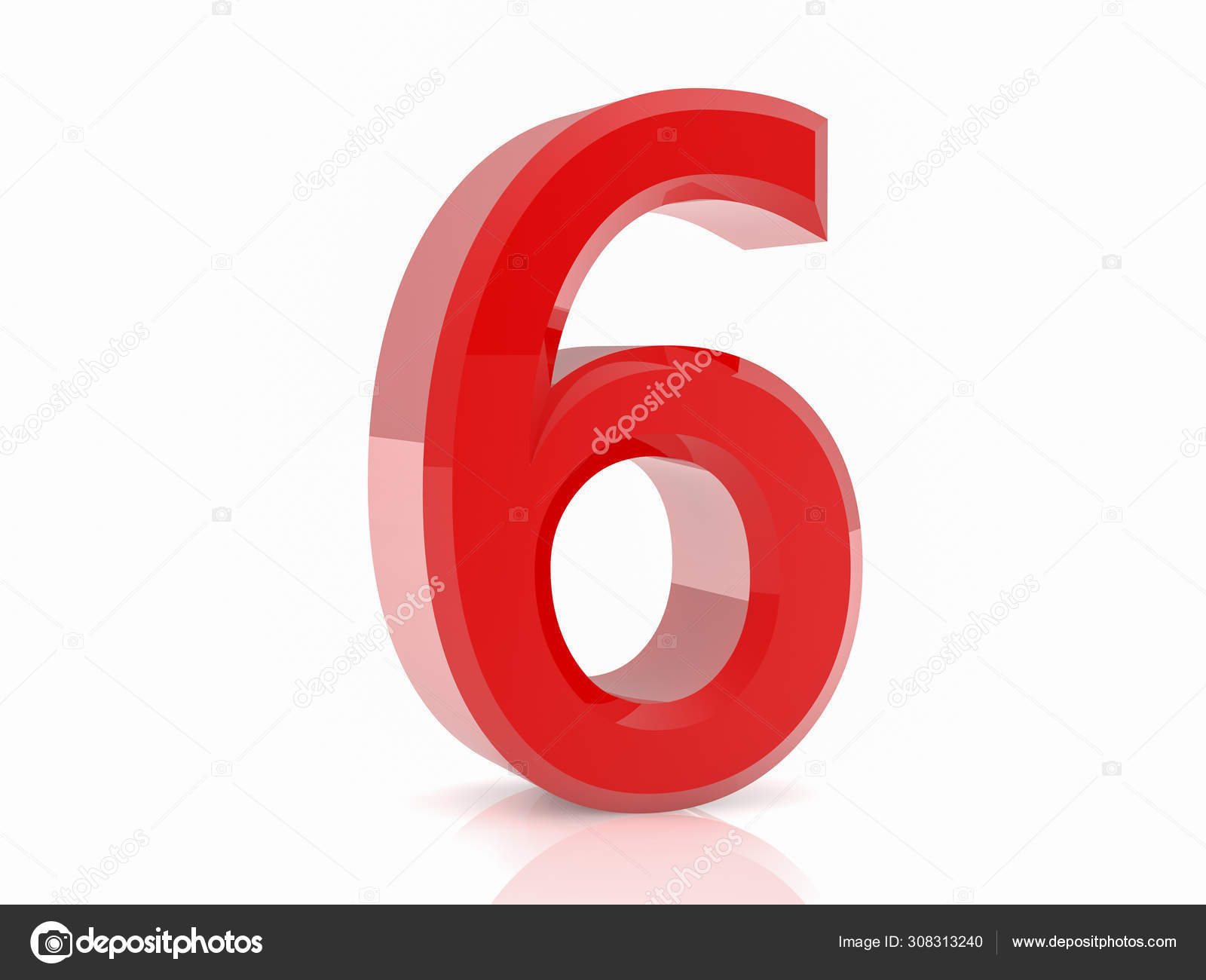 Number 6 3d Wallpaper 3d Shiny Blue Number 6 Stock Vector By