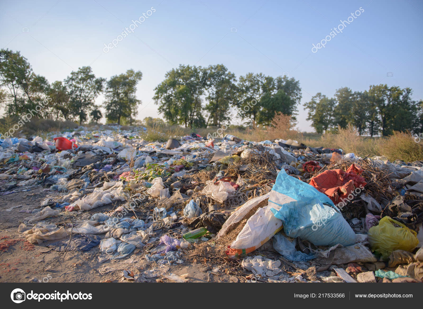 Garbage Dump Natural Background Stock Photo by ©olegkrugllyak 217533566