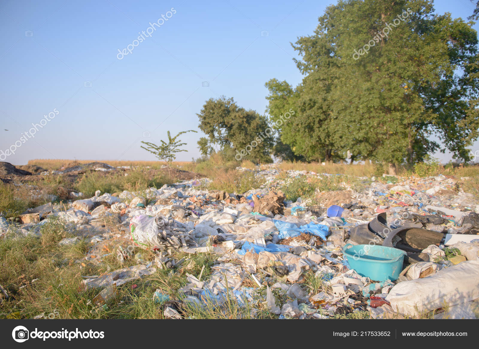 Garbage Dump Natural Background Stock Photo by ©olegkrugllyak 217533652