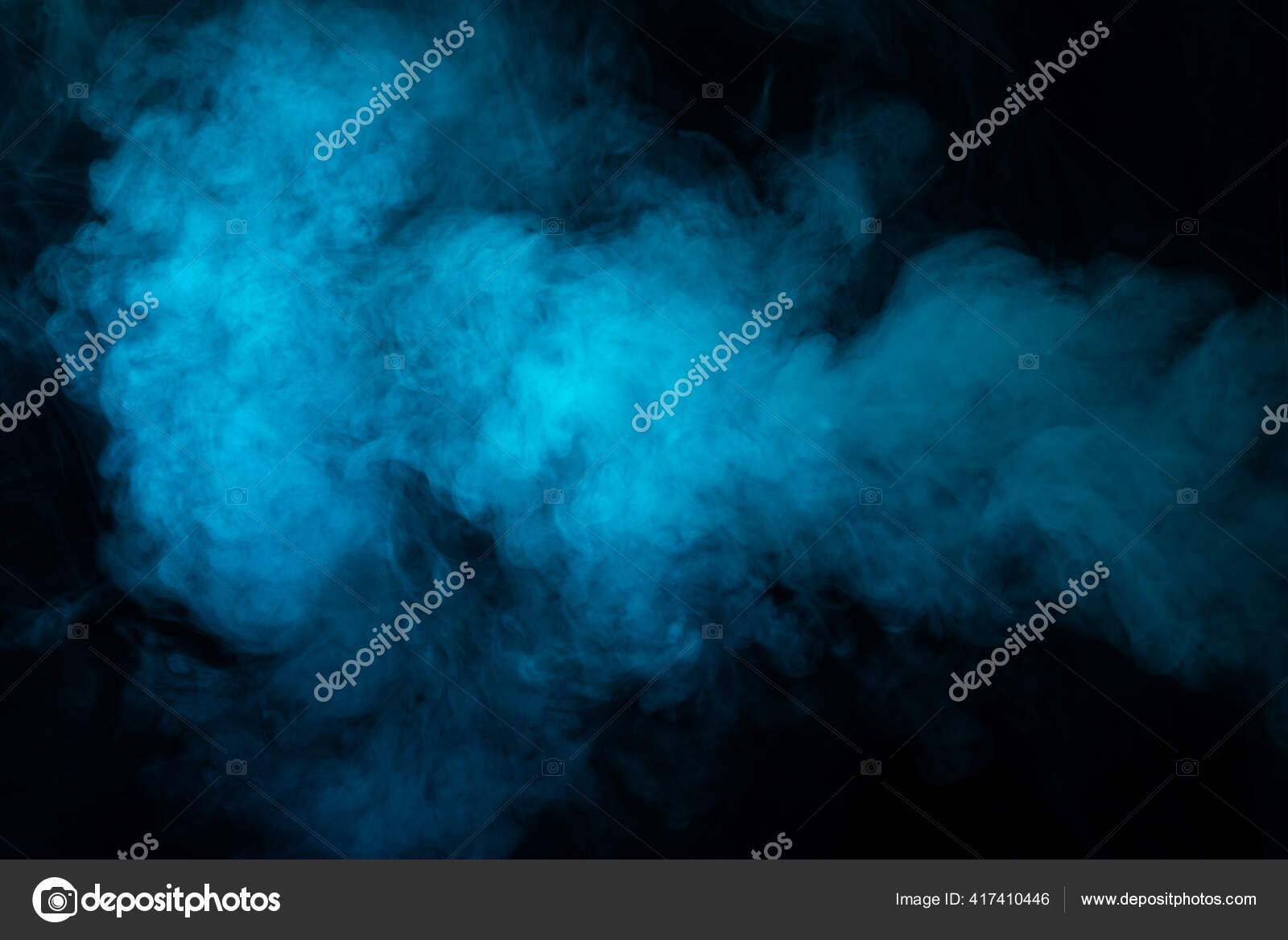 Black And Blue Smoke Background