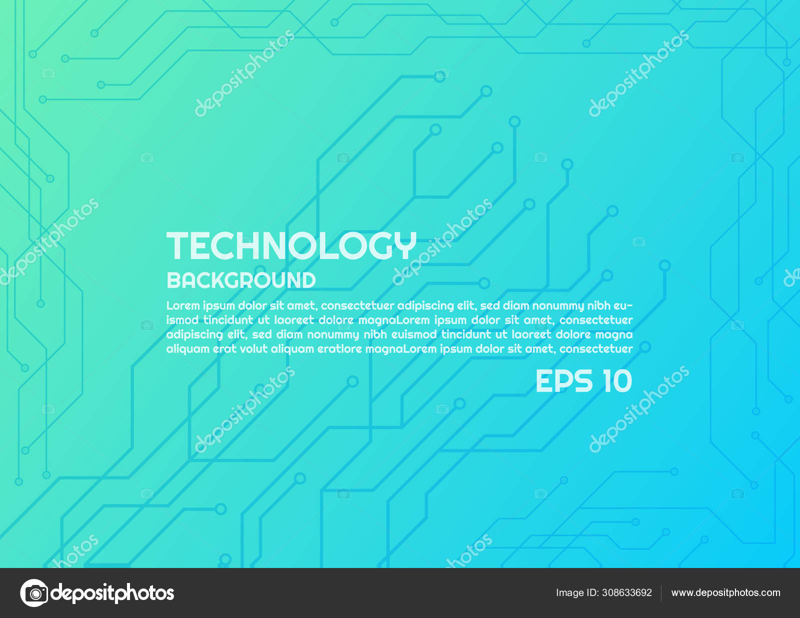 Technology background light line node style modern gradient Stock ...