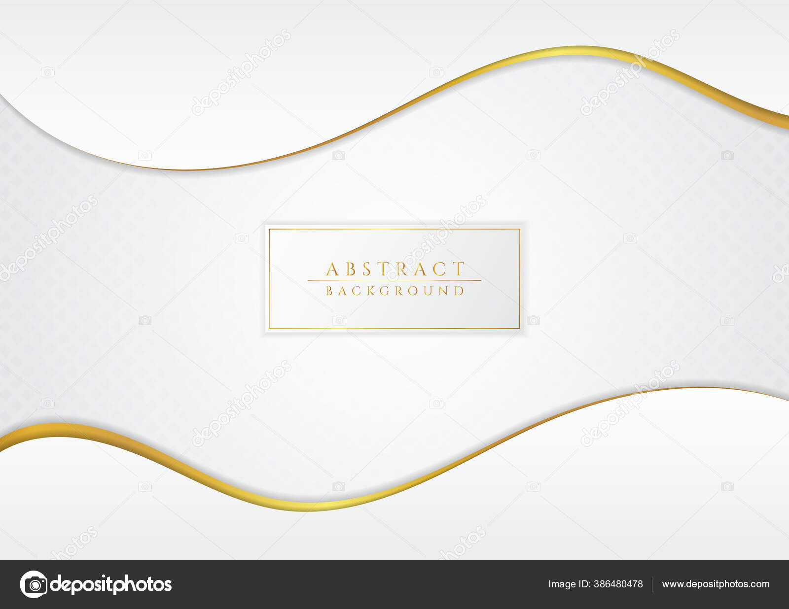 Luxury Fluid Gold Overlap Layer Design Abstract Style White Background ...