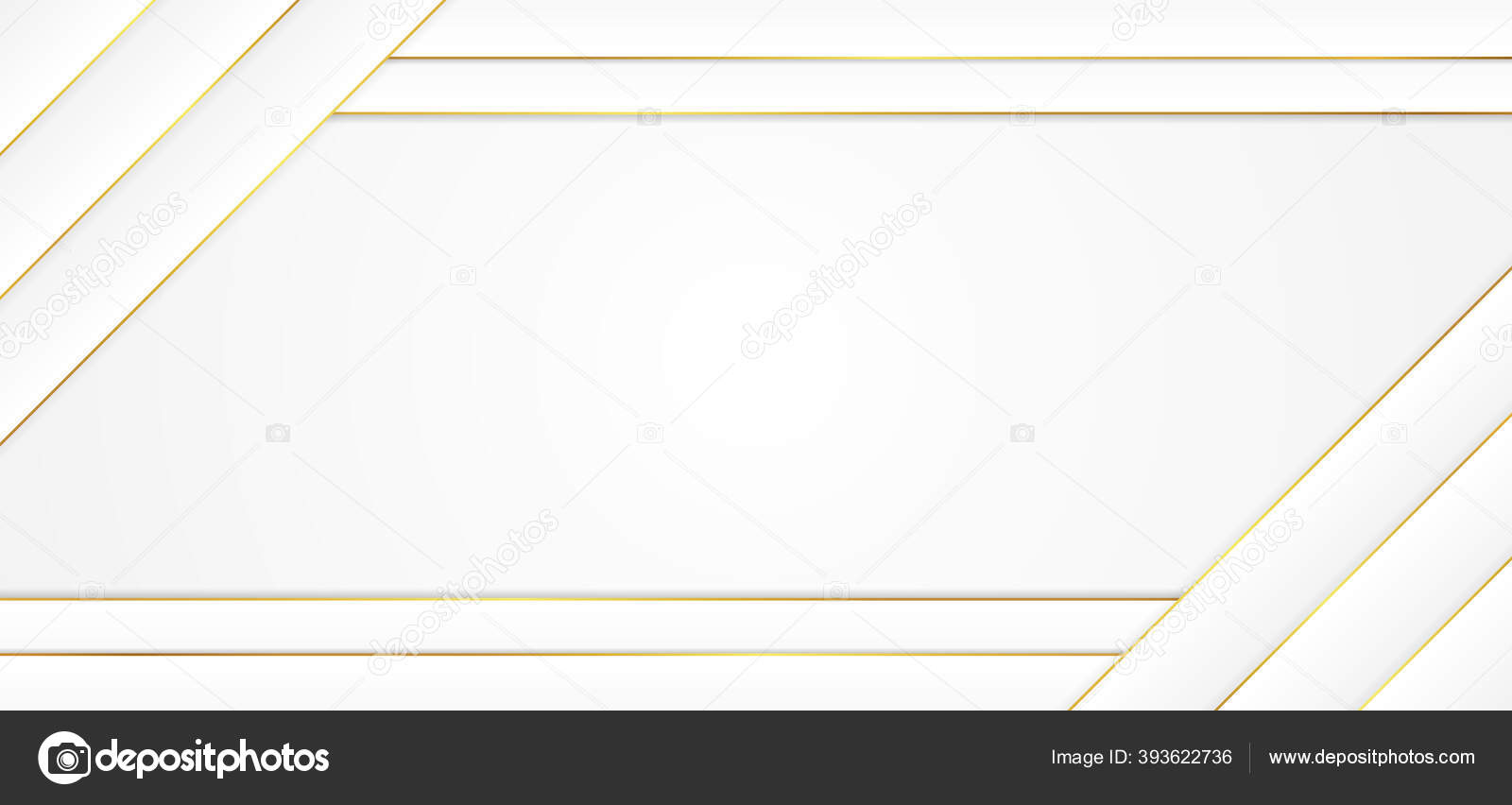 White Background Square Overlap Shape Frame Design Luxury Style Vector ...