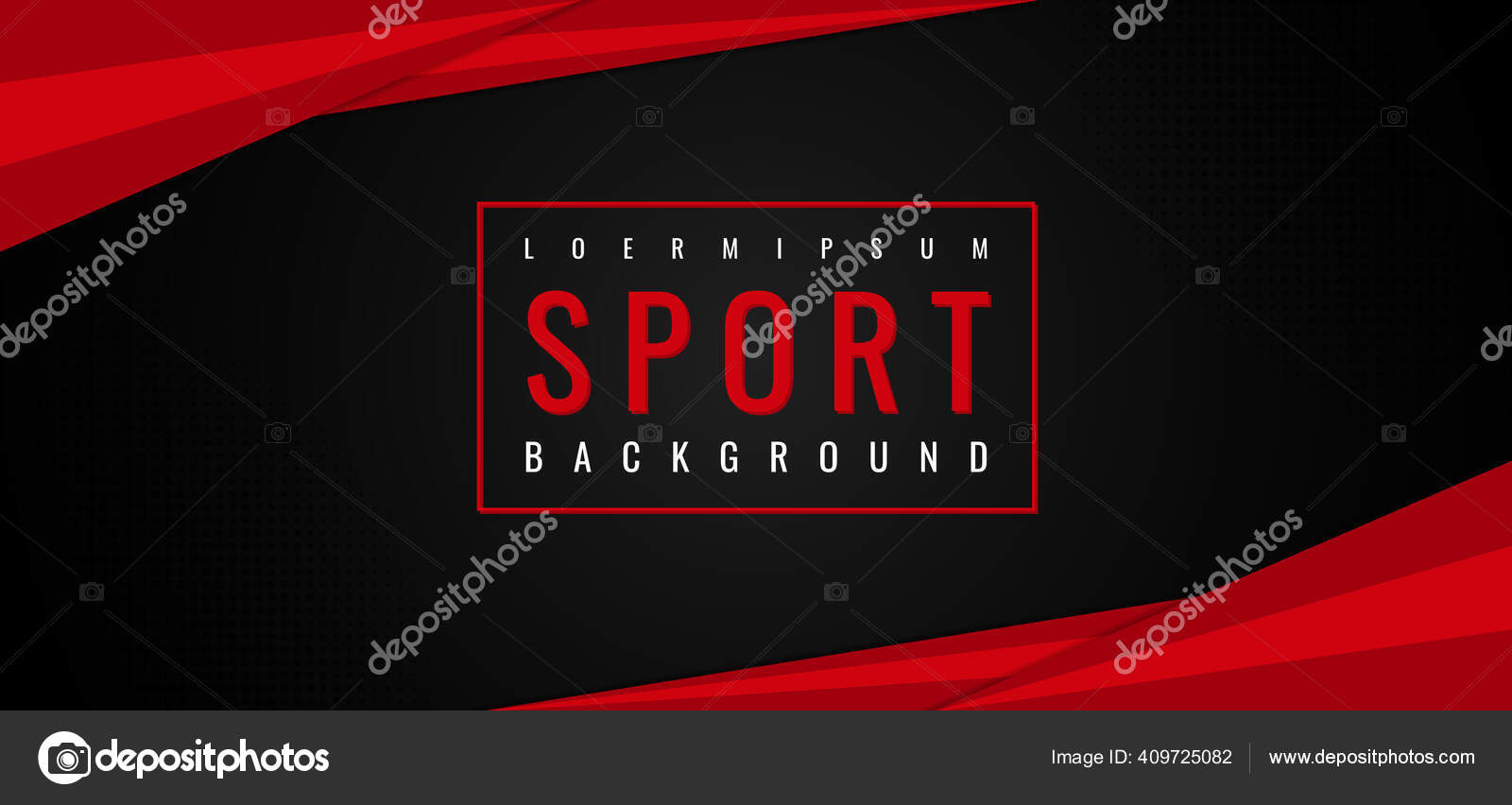 Sport Black Background Red Triangle Frame Overlap Shape Design Vector ...