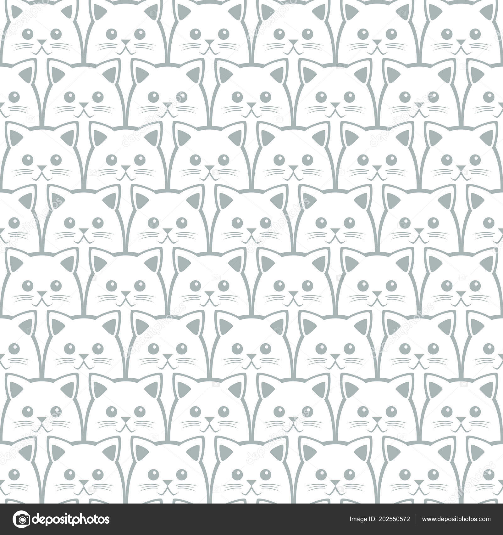 Many Cats Drawing Lines White Background Stock Vector Image by ©mrs ...