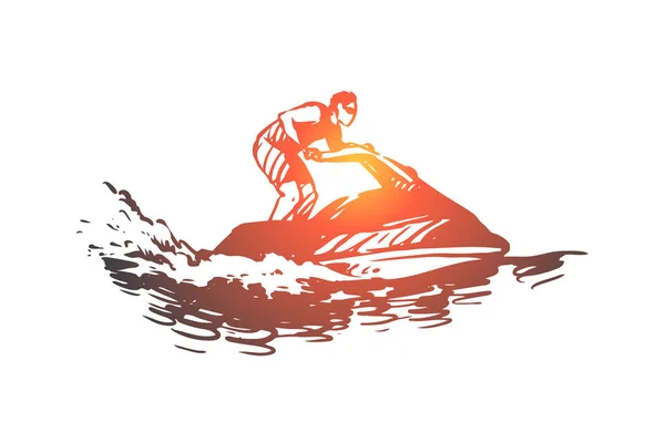 Hydro scooter Vector Art Stock Images | Depositphotos