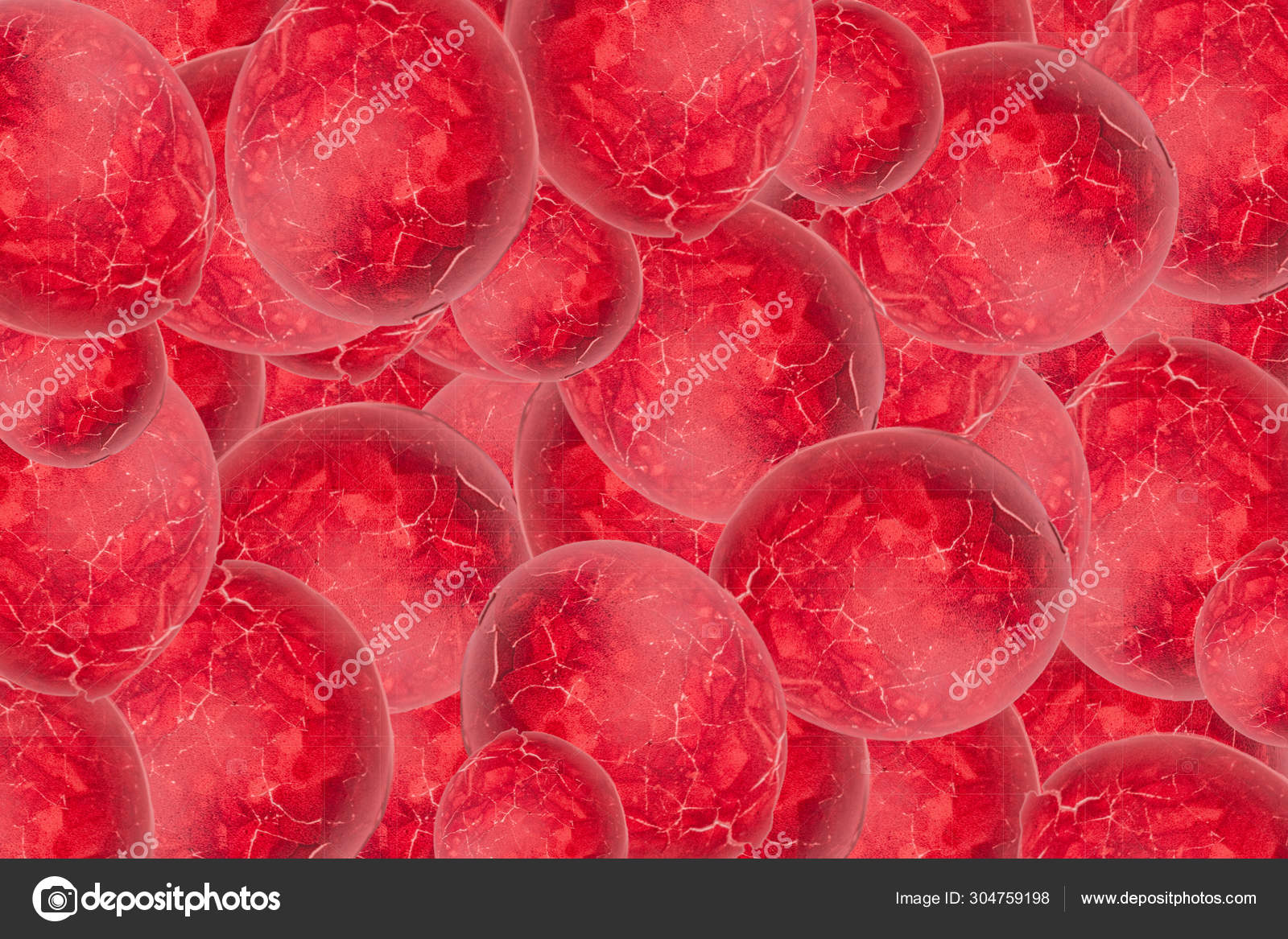 Células sanguíneas ao microscópio em microbiologia — Fotografia de ...