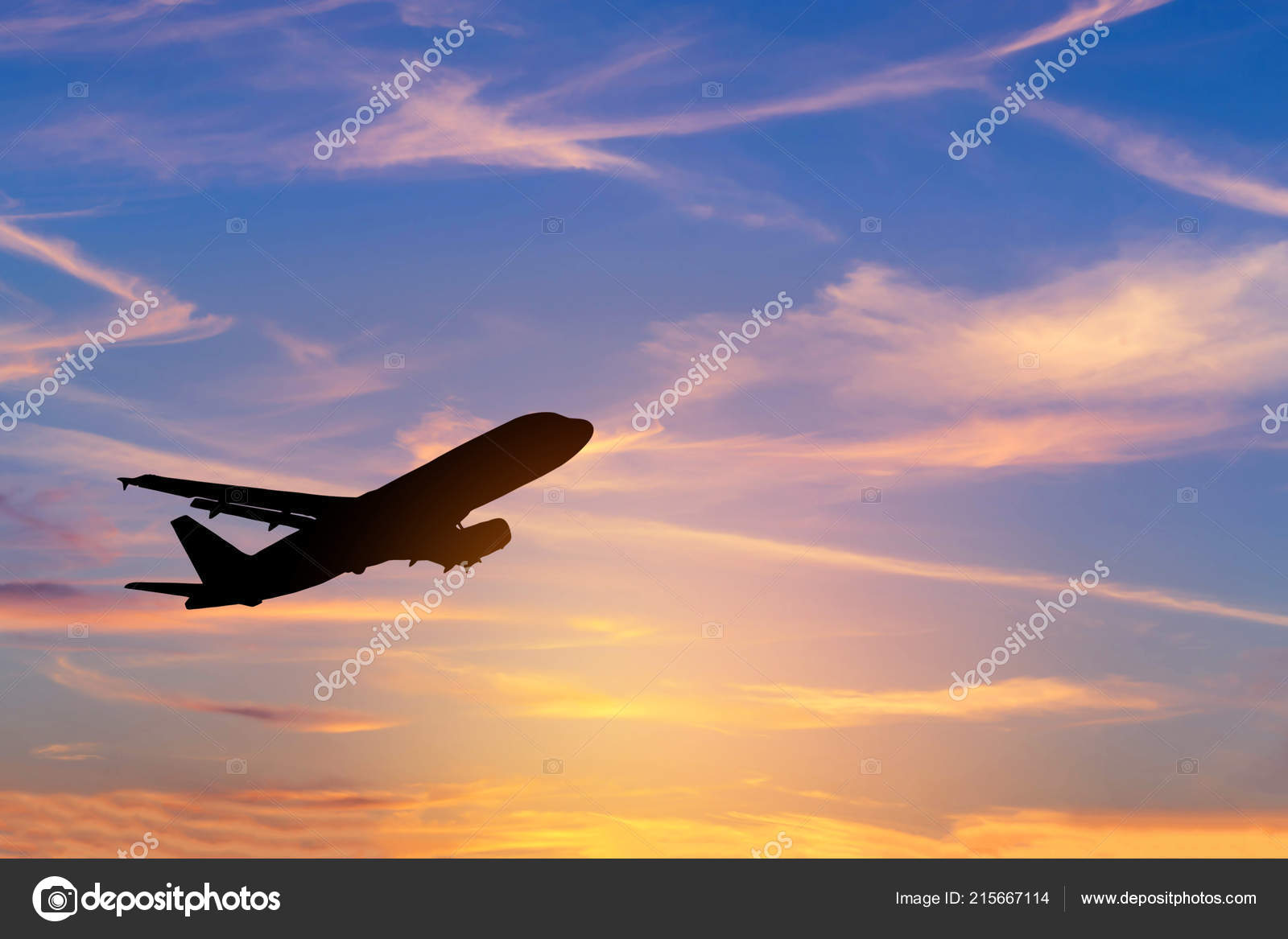 Airplane Flying Away