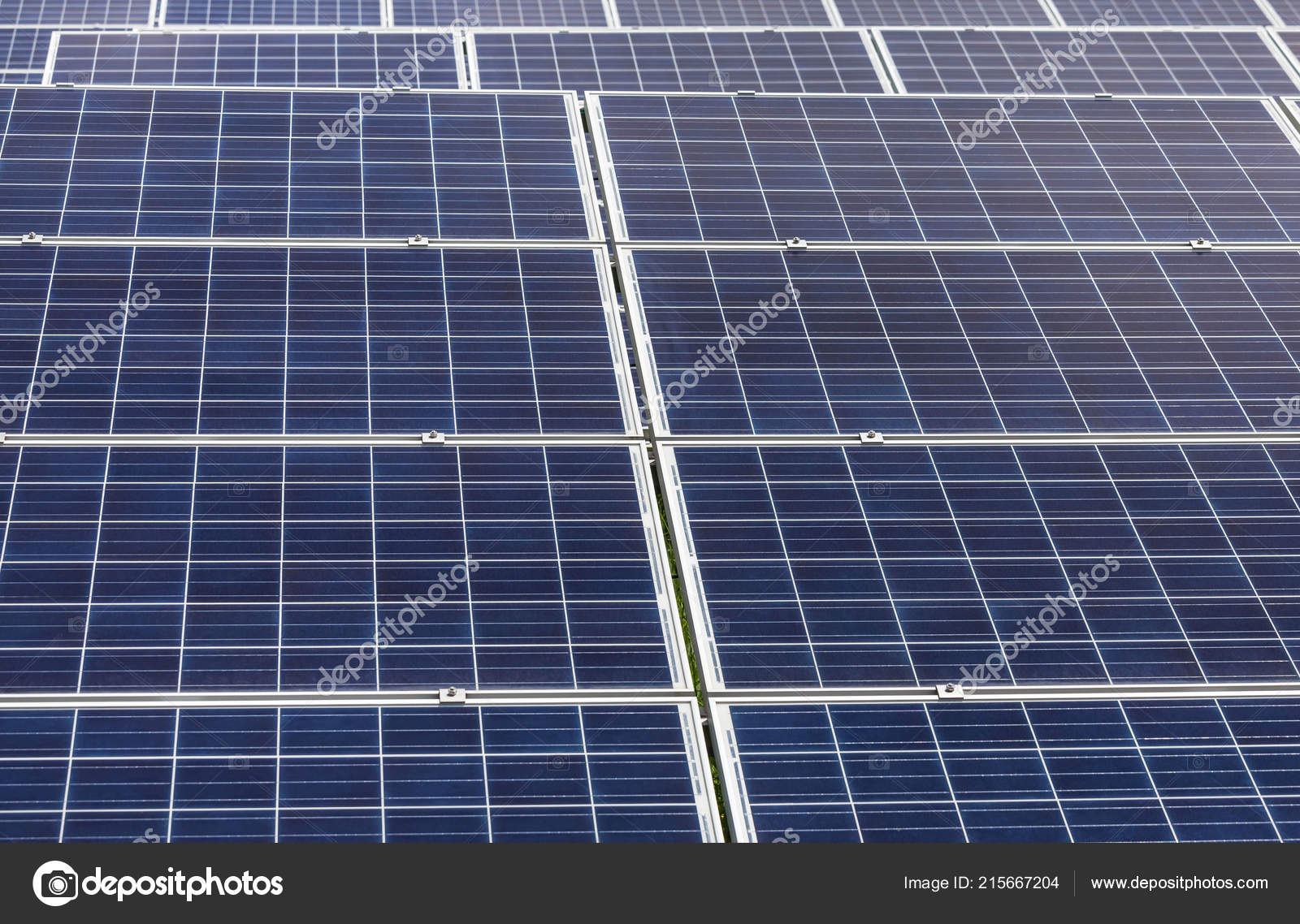 Solar Cells Power Station Alternative Renewable Energy Sun — Stock ...