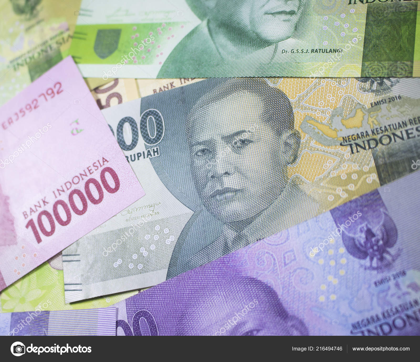 New Rupiah Money Indonesia Currency Cash Finance Payment — Stock ...