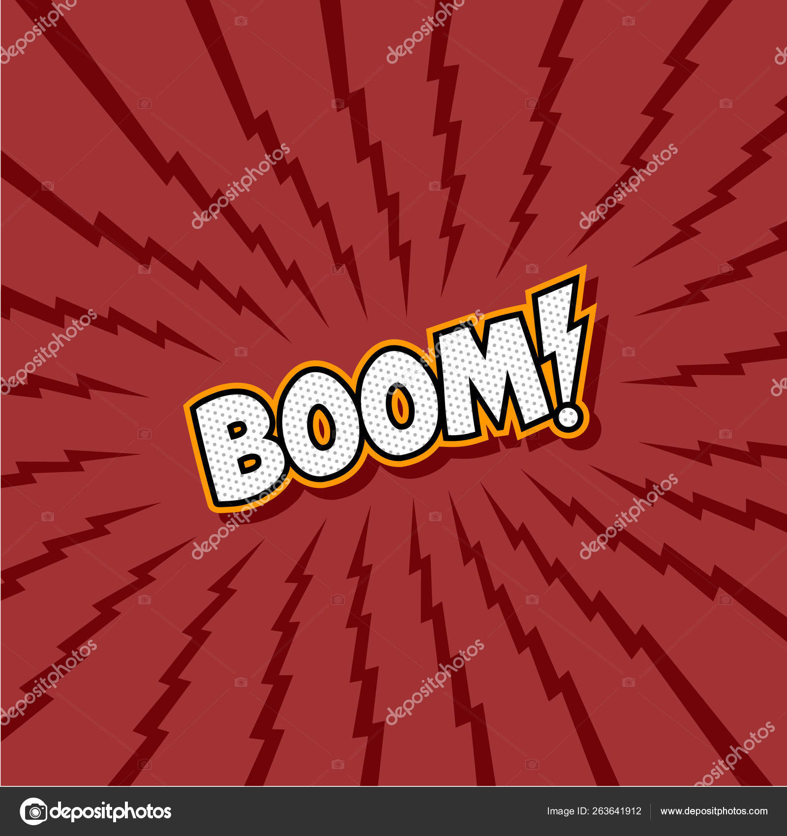 Accent Boom Lettering Red Background Stock Vector Image by ©vectorfirst ...