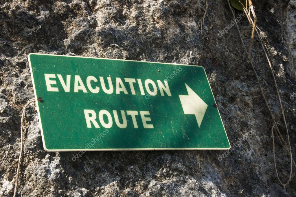 Señal de ruta de evacuación 2023