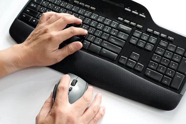 Keyboard hands monitor Stock Photos, Royalty Free Keyboard hands ...