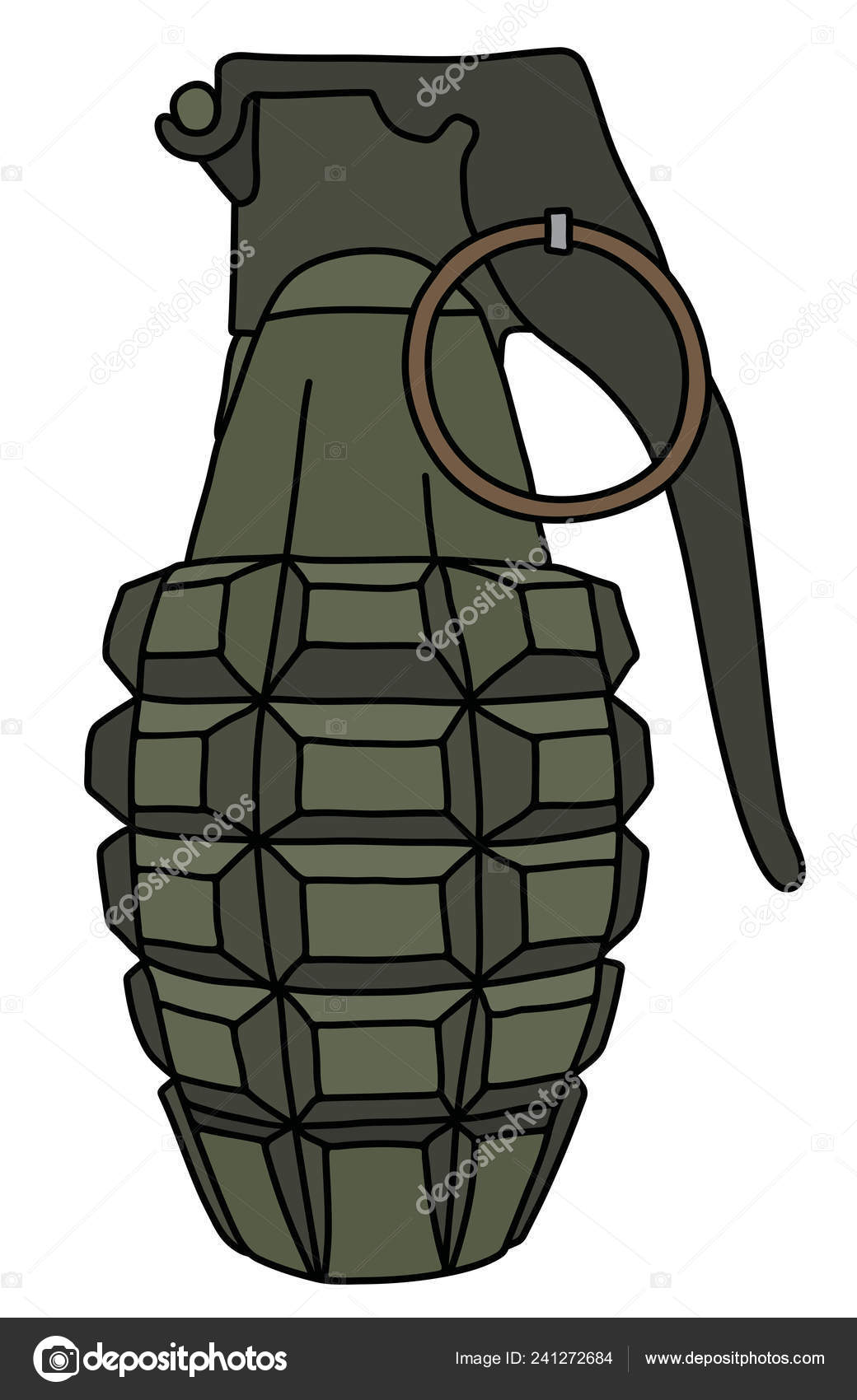 Hand Grenade Drawing