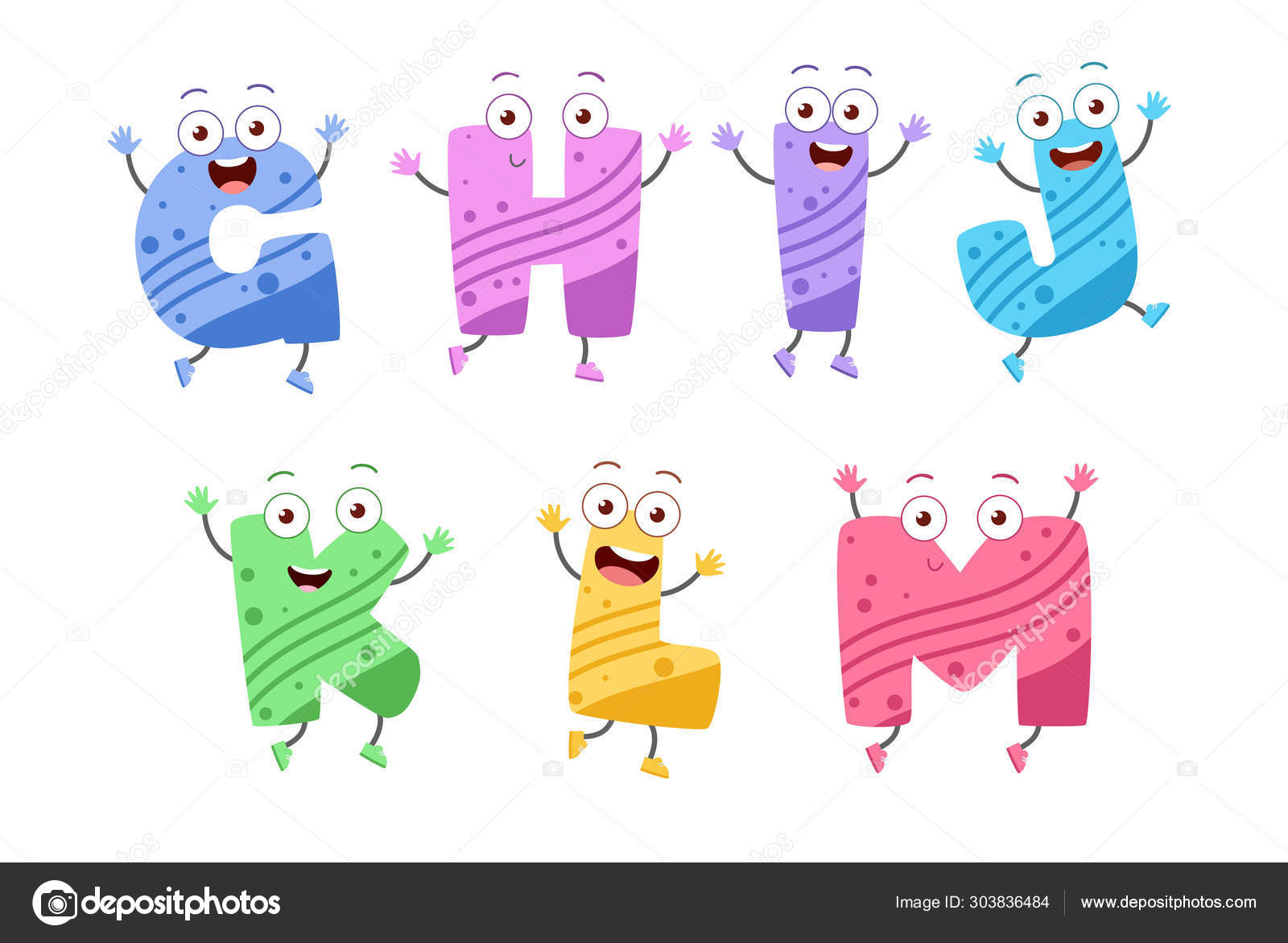 Niedliche Kind Alphabet Vektor-Set Stock-Vektorbild von ...