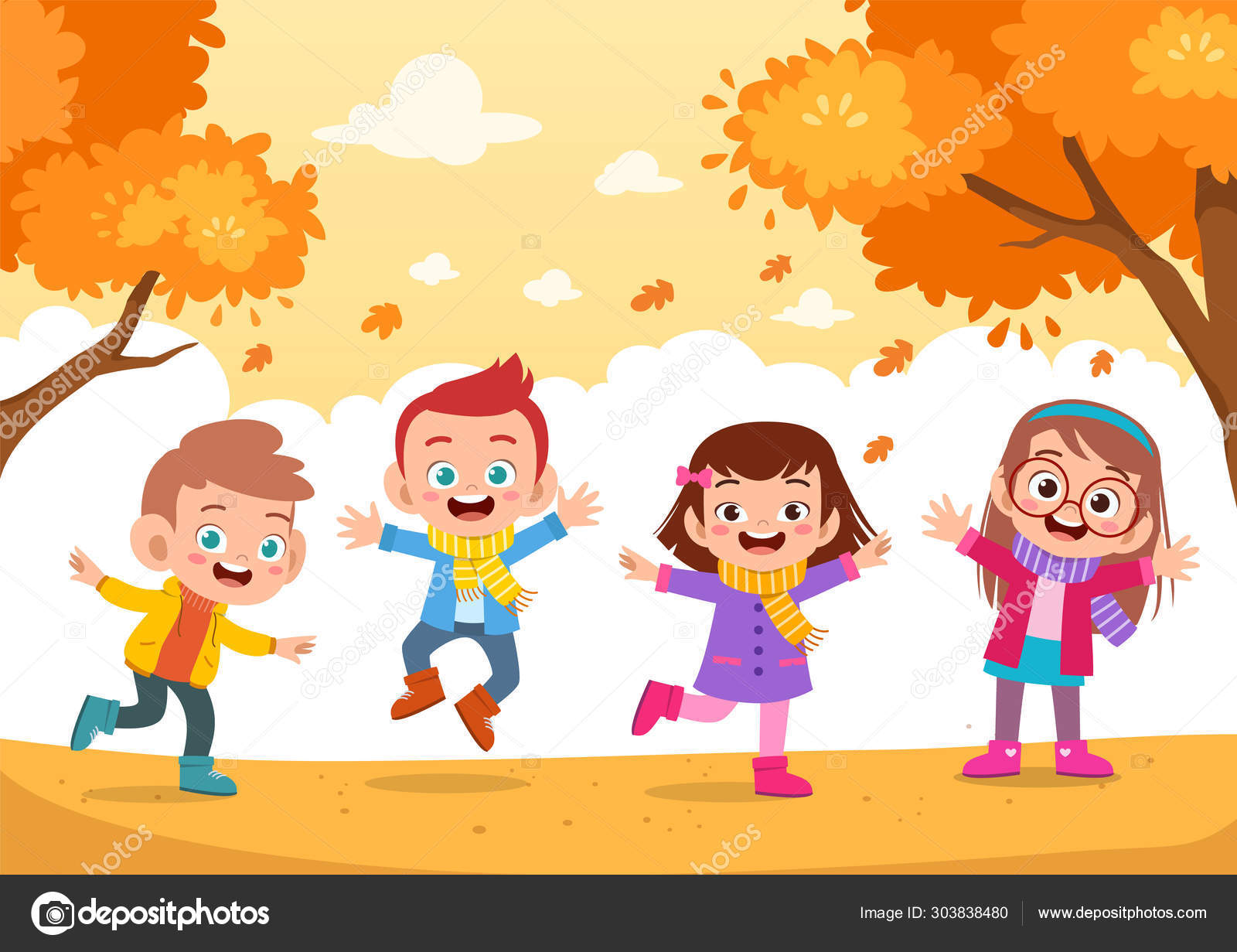Toamna Clipart Of Children