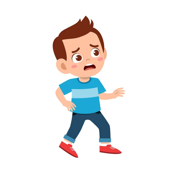 Sad cry cute kid boy knee hurt bleed Stock Vector by ©colorfuelstudio ...