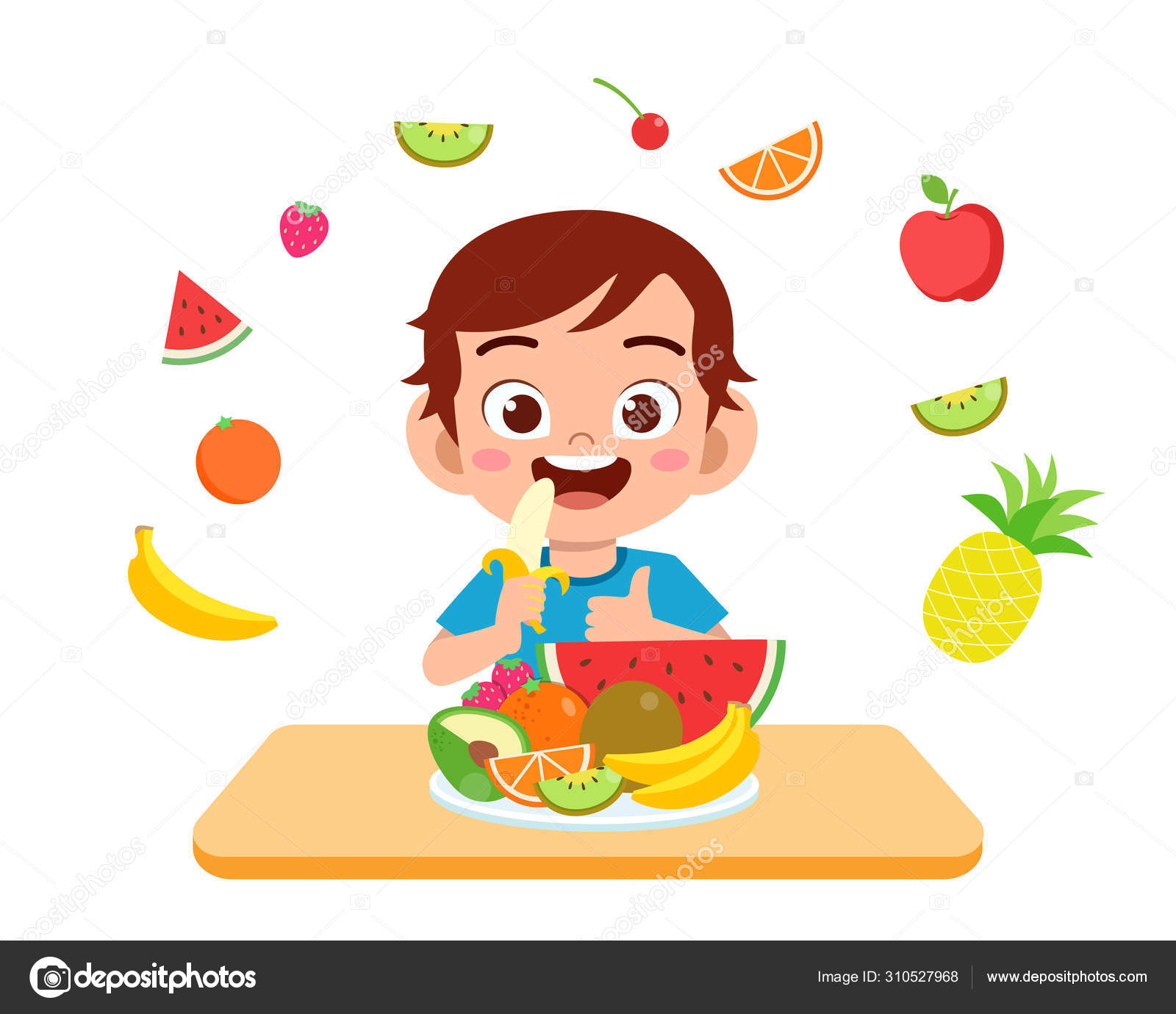 Comer Frutas Y Verduras Clip Art