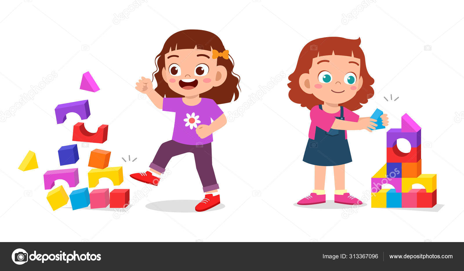 Misbehave Little Boys Clipart