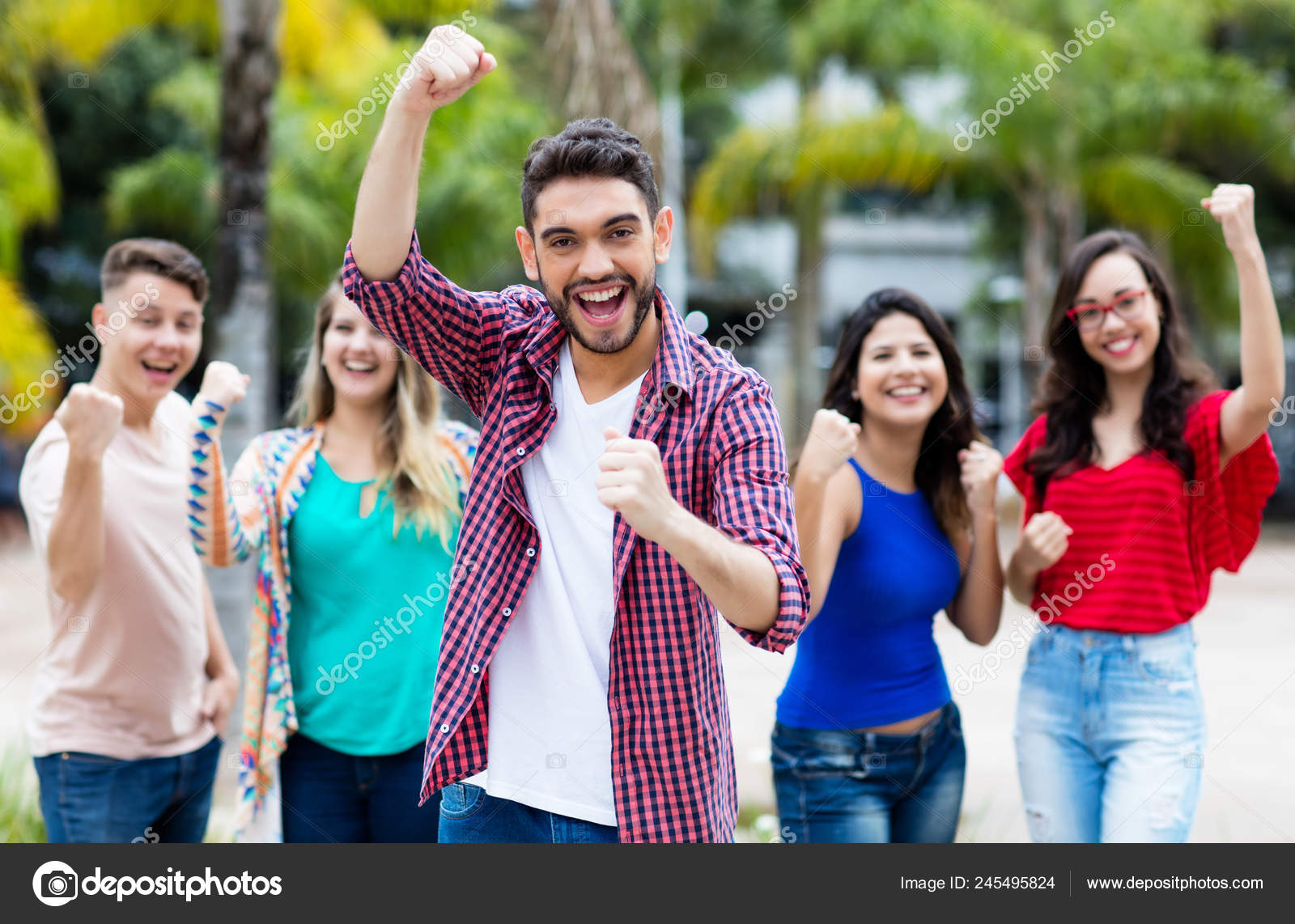 Group Of Spanish People