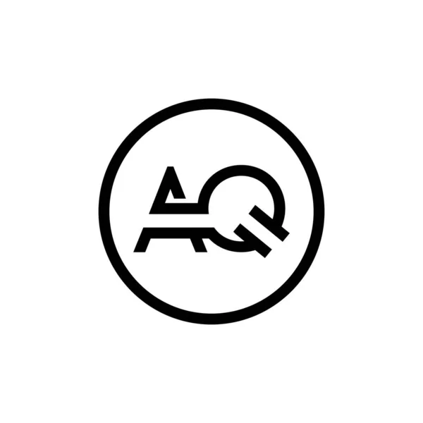 Aq logo design imágenes de stock de arte vectorial | Depositphotos