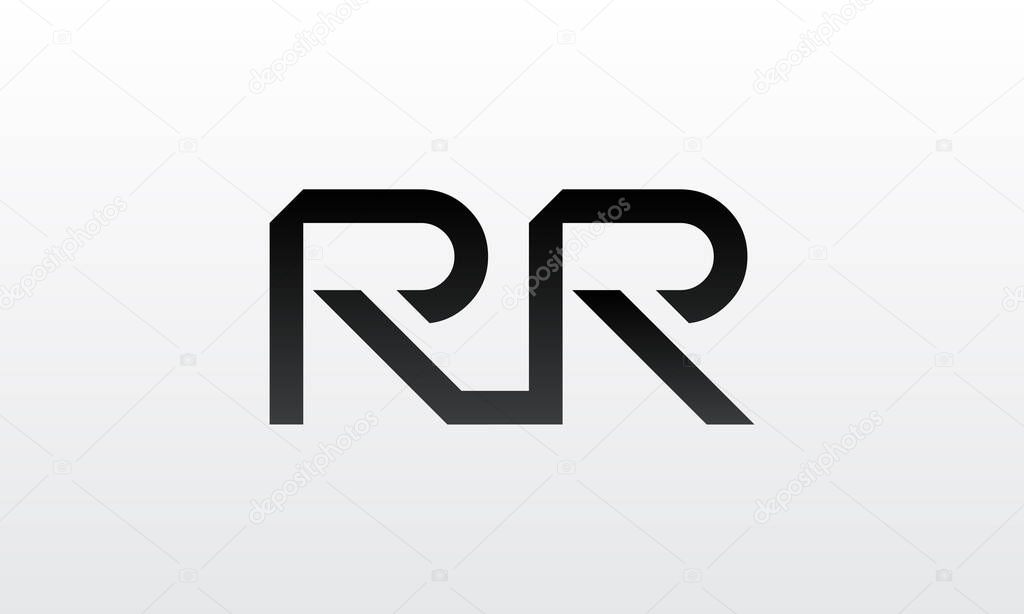 Logo inicial de la letra rr con plantilla de vector de tipografía empresarial moderna creativa ...