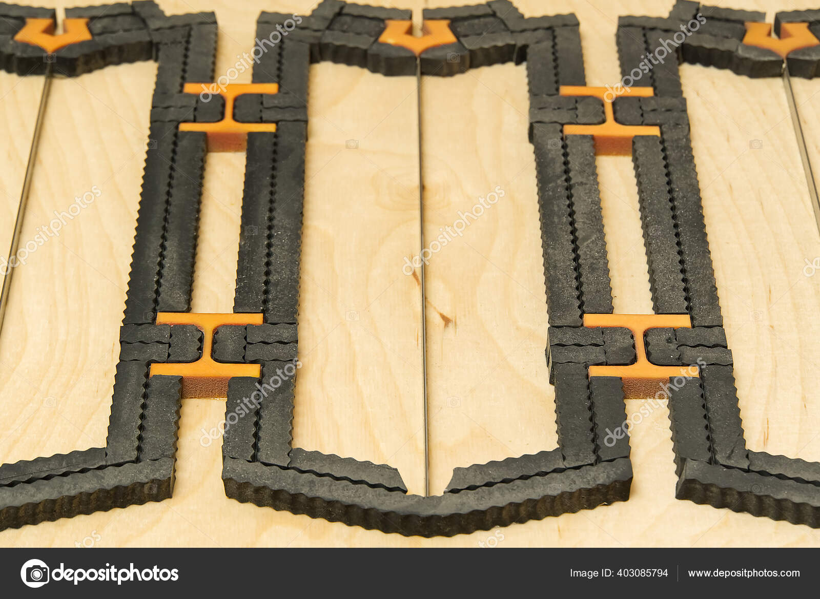 Cutting dies form - polygraph industry, for cutting and folding paper ...