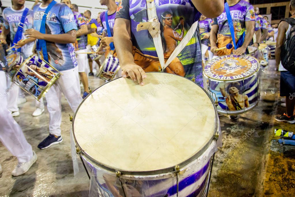 Tambor de la Escuela Portela Samba conocida como tabajara do sambai ...
