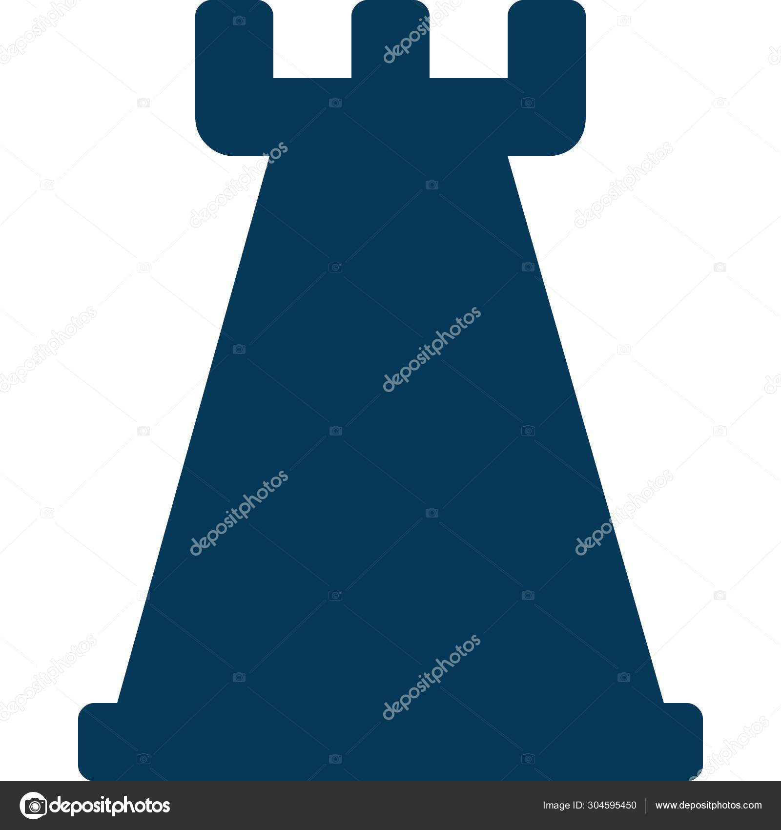 Chess Tower Vector Illustration — Stock Vector © Iconscout #304595450