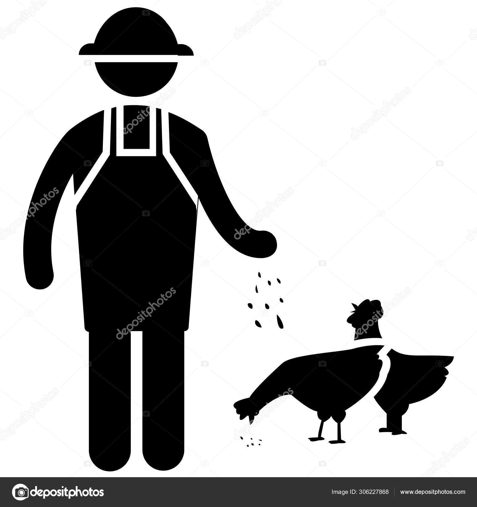 Poultryman Web Icon Simple Illustration — Stock Vector © Iconscout ...