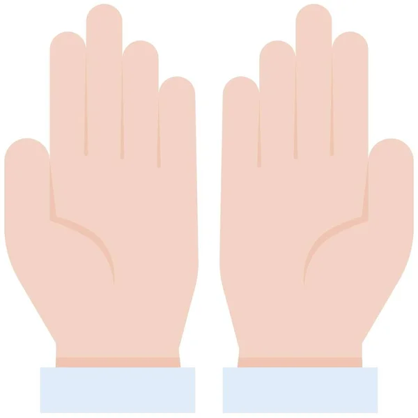 Children's hands, palms forward — Stock Vector © AlfaOlga #6126689