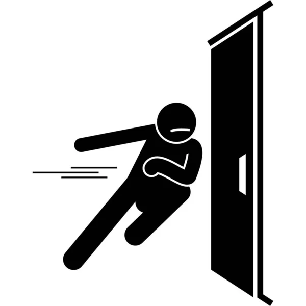 Man Falling Ladder Stick Figure Pictogram Different Positions Flying ...