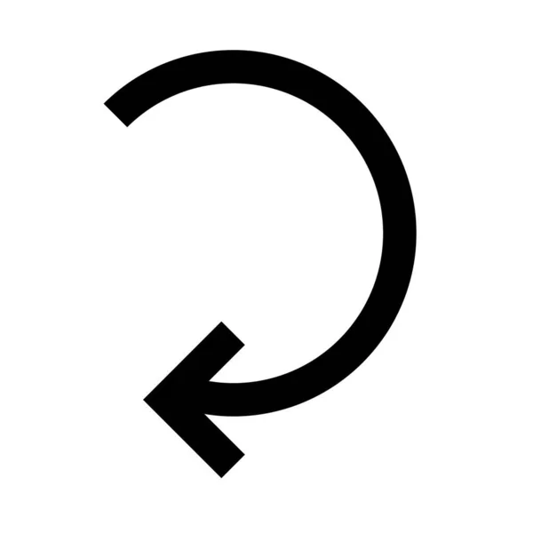 Recover Arrow Symbol Icon Simple Vector Illustration — Stock Vector ...
