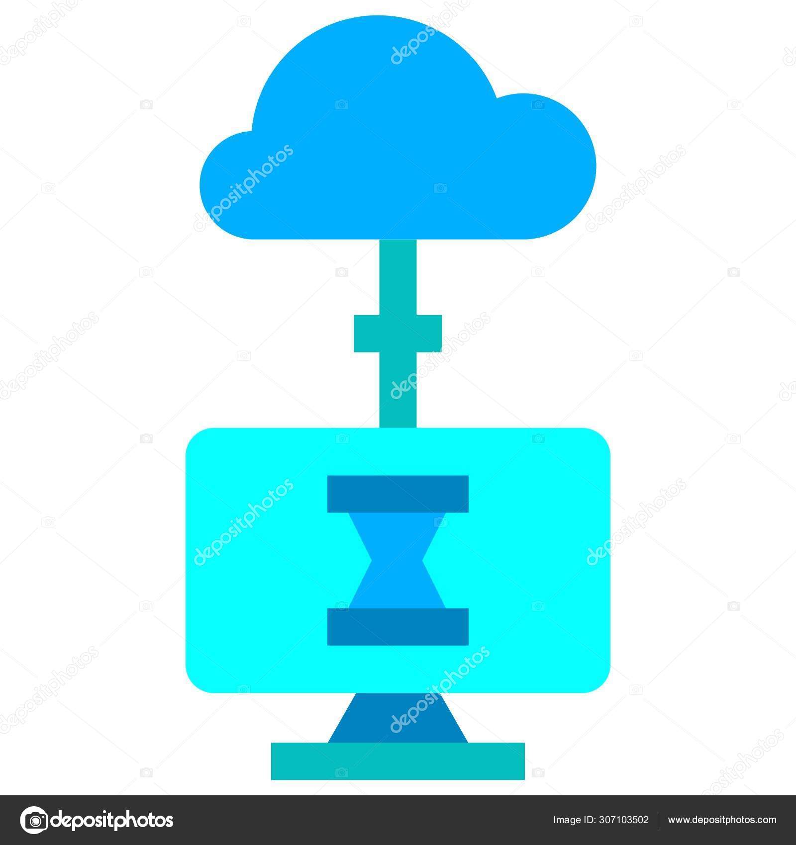 Cloud Loading Web Icon — Stock Vector © Iconscout #307103502