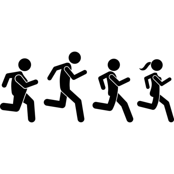Running - vector pictograms — Stock Vector © Regisser_com #6748229