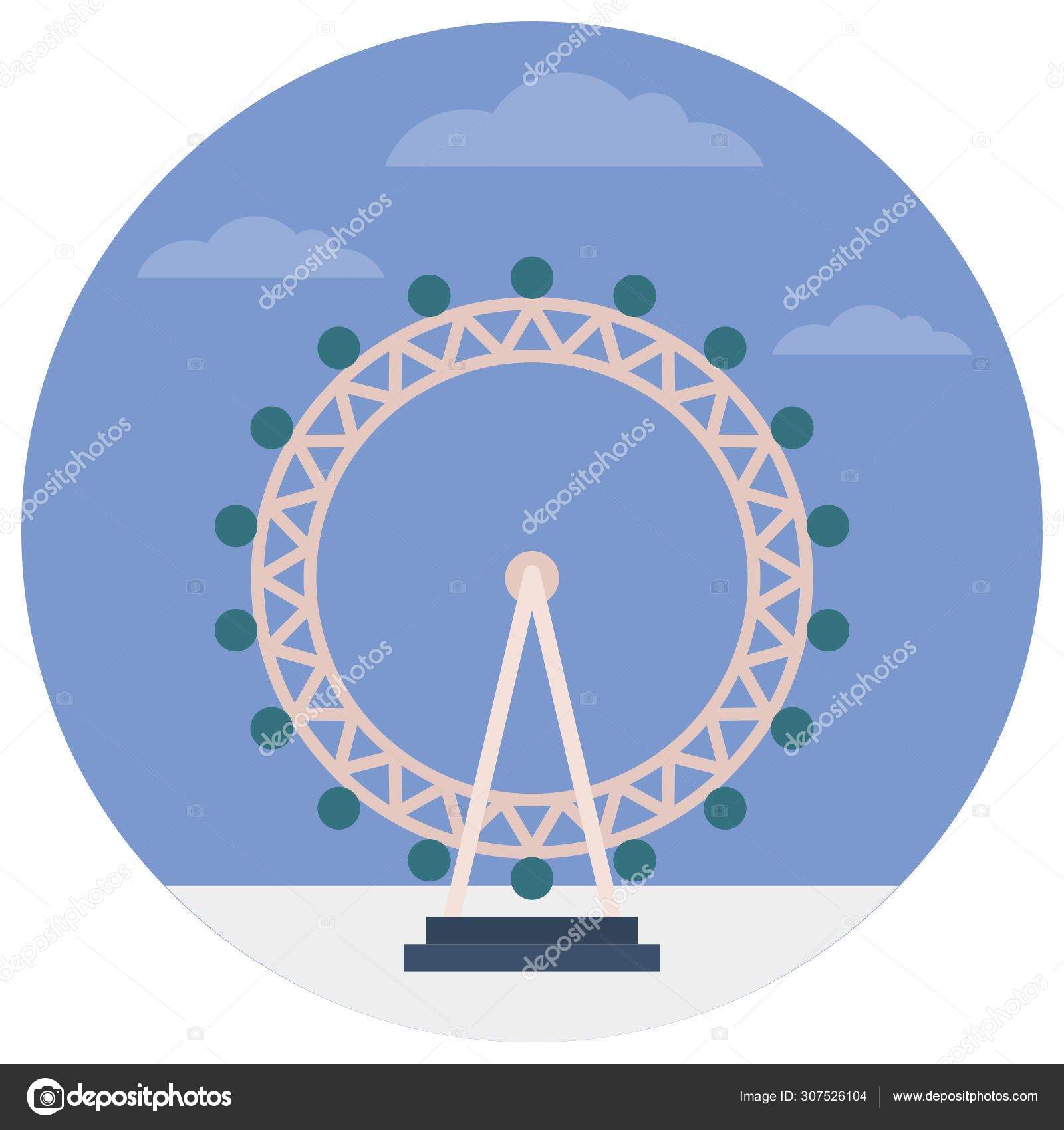 London Eye Simple Design — Stock Vector © Iconscout #307526104