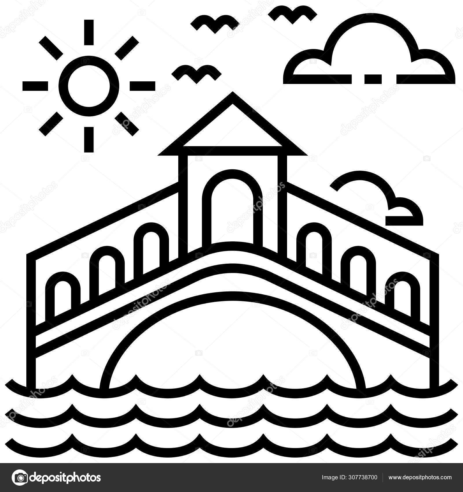Rialto Bridge Simple Illustration — Stock Vector © Iconscout #307738700 Rialto Bridge Simple Illustration — Stock Vector © Iconscout #307738700