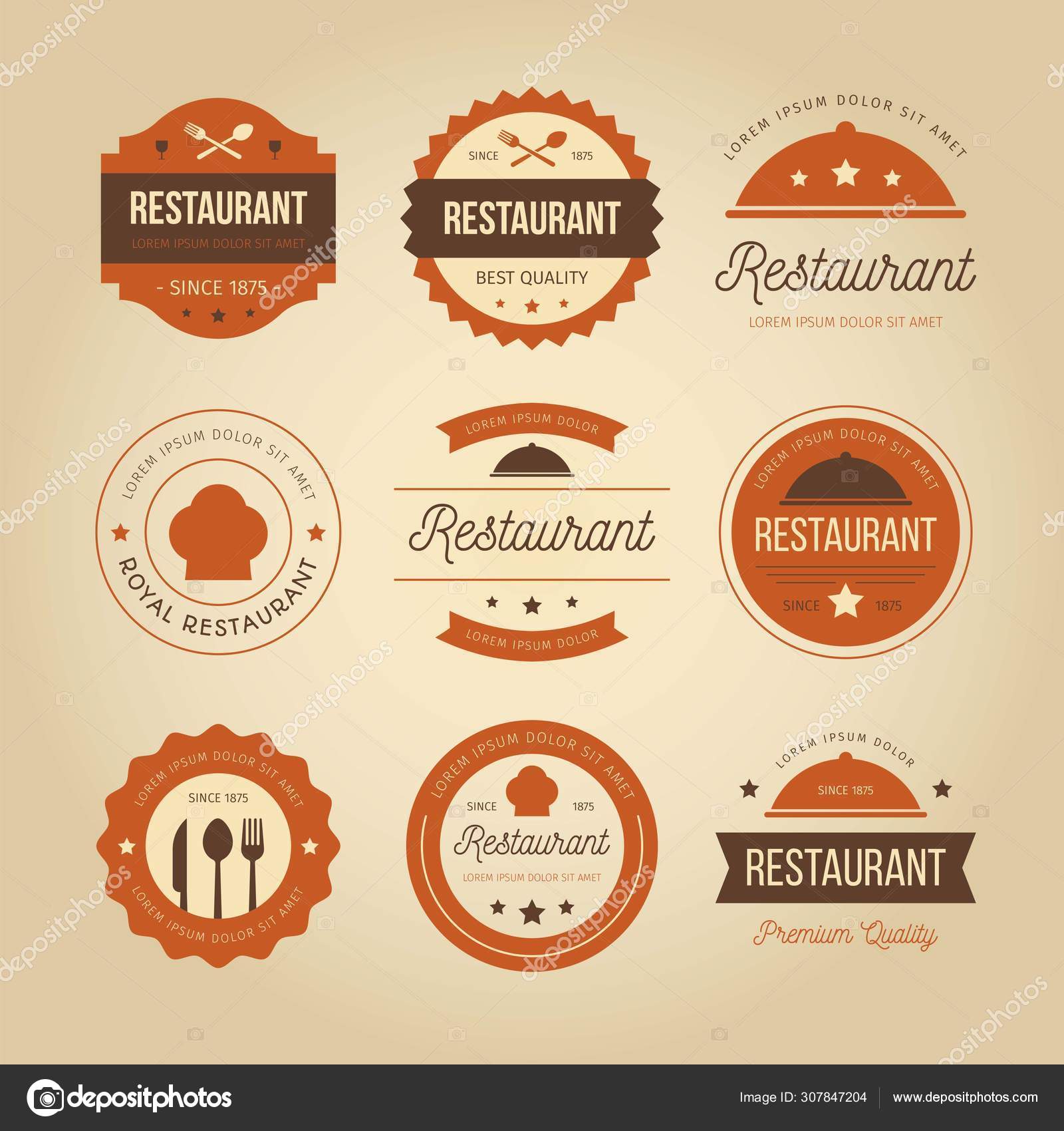 RETRO RESTAURANT LOGO Stock Vector Image by ©lohjinawi #307847204