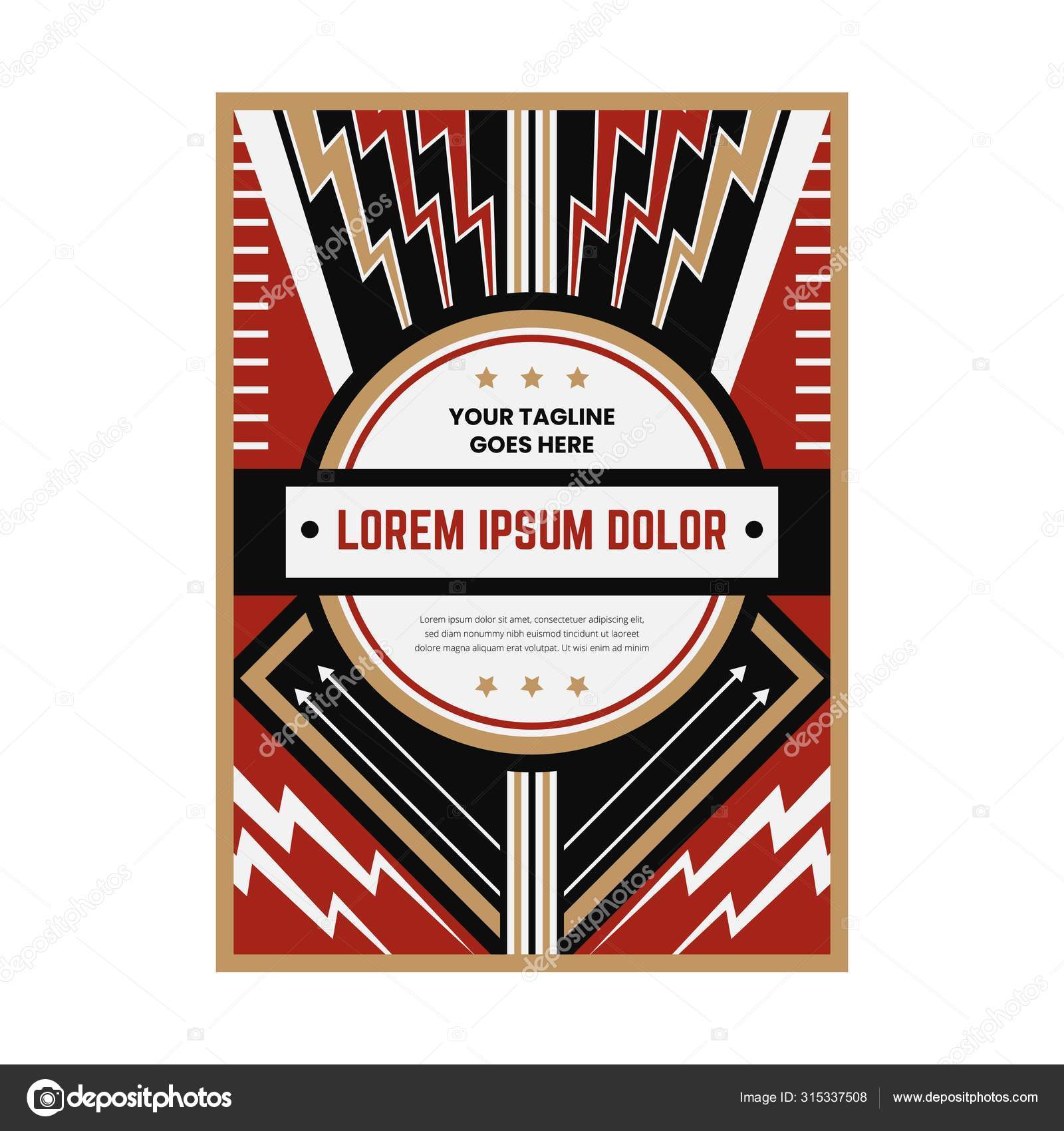 COLORED PROPAGANDA POSTER DESIGN TEMPLATE Stock Vector Image by ...