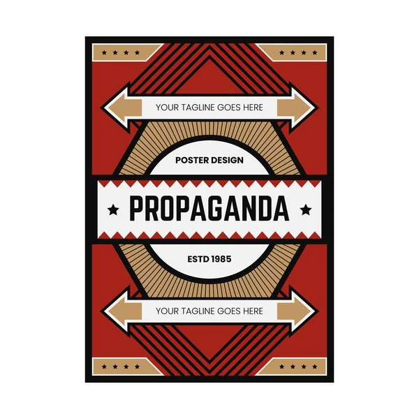 COLORED PROPAGANDA POSTER DESIGN TEMPLATE Stock Vector Image by ...