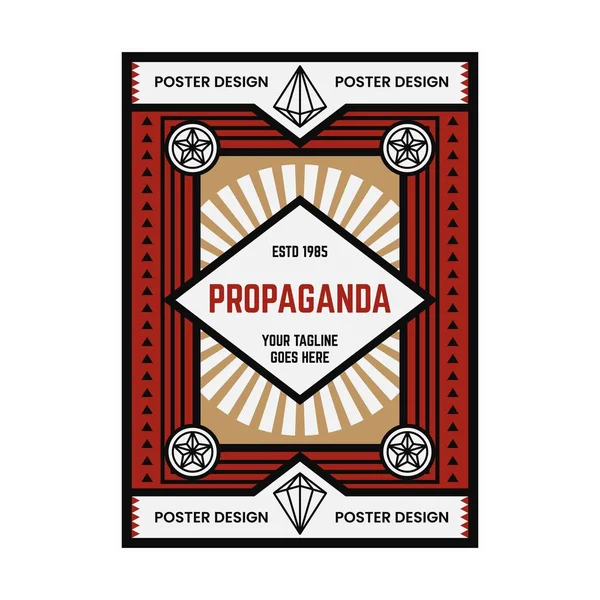 COLORED PROPAGANDA POSTER DESIGN TEMPLATE Stock Vector Image by ...