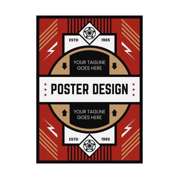 COLORED PROPAGANDA POSTER DESIGN TEMPLATE Stock Vector Image by ...