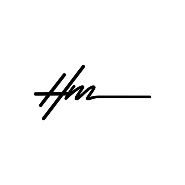 Hfm letter imágenes de stock de arte vectorial | Depositphotos