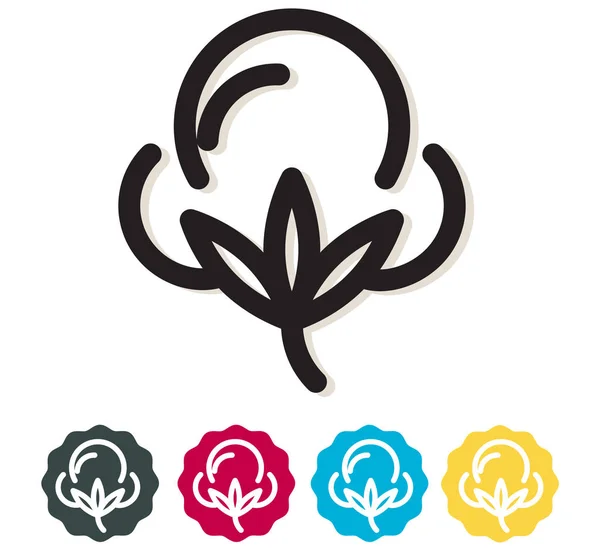 Hand Picked Cotton Symbol Icon Eps File Stock Vector Image by ...