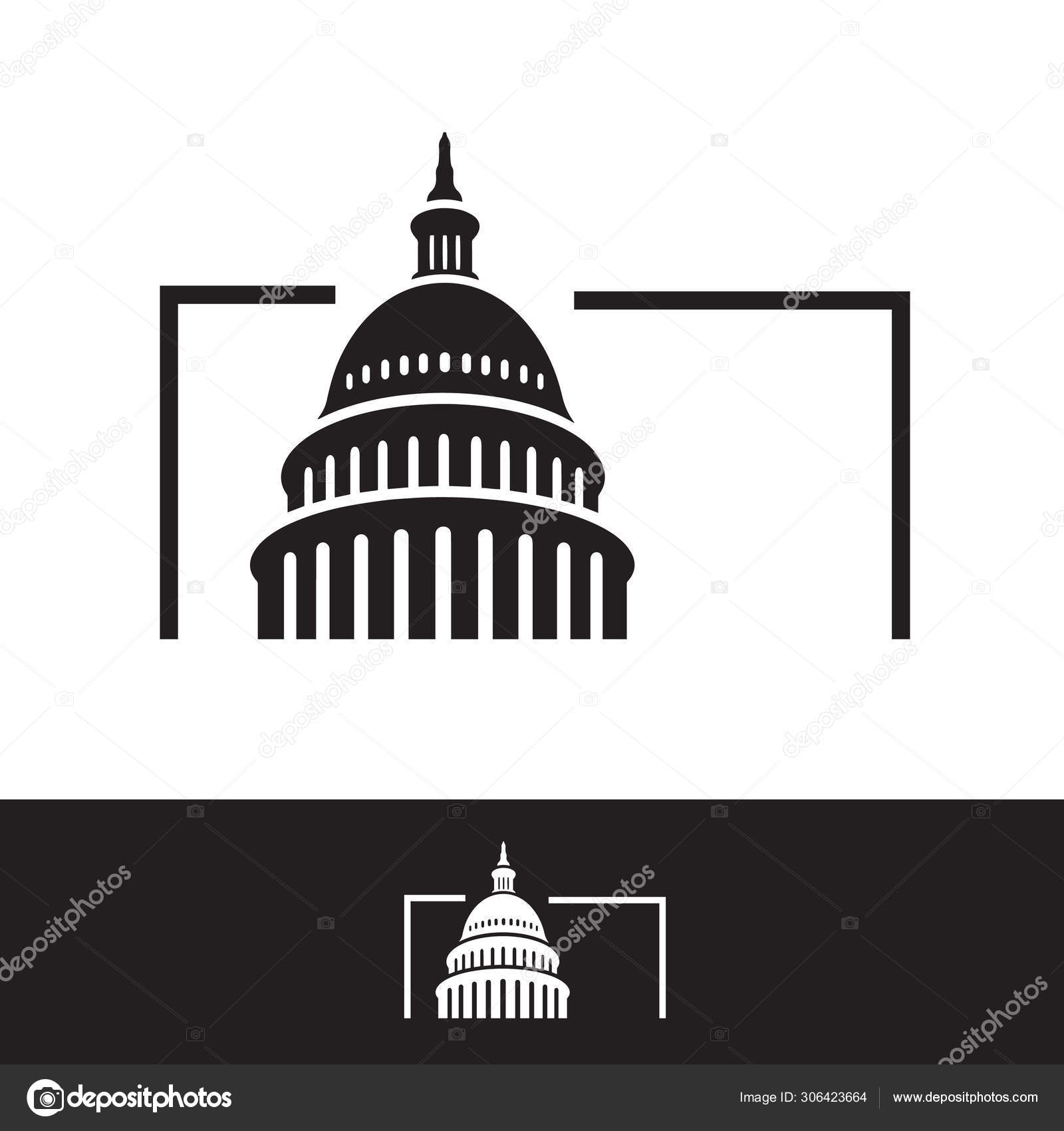 Edificio Del Capitolio Simple Clipart Icono Del Edificio Del Capitolio