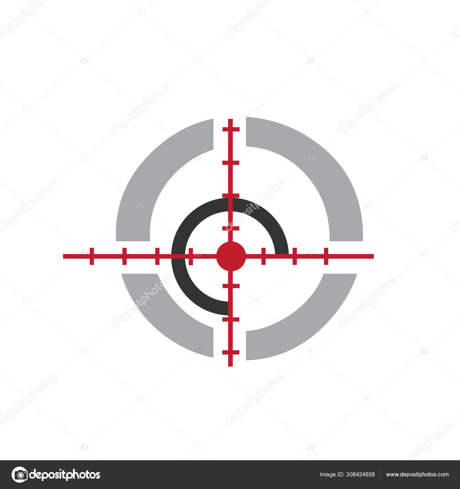 Cible logo conception vectoriel icône éléments symbole illustrations ...